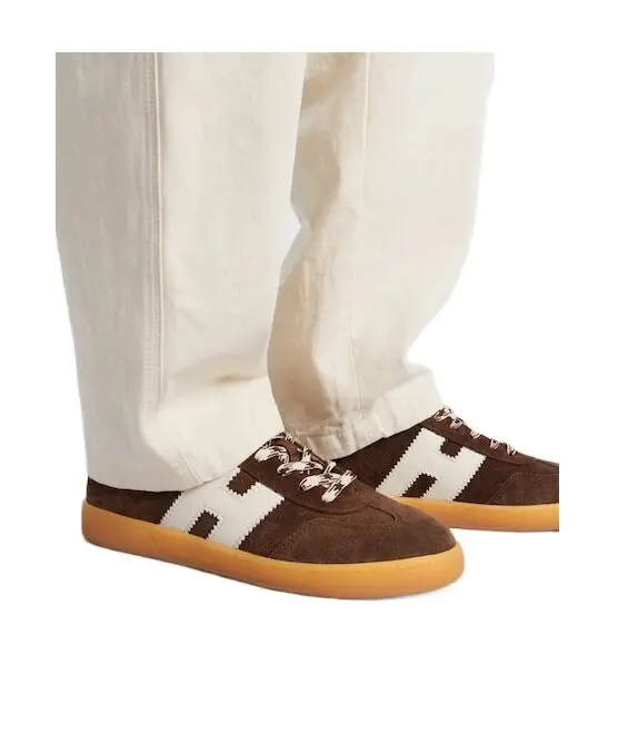 Hogan Color Block Suede Sneakers