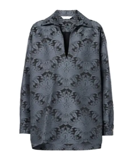 Max Mara Anemone Wool-blend Jacquard Shirt - Gray