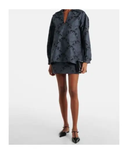 Max Mara Anemone Wool-blend Jacquard Shirt