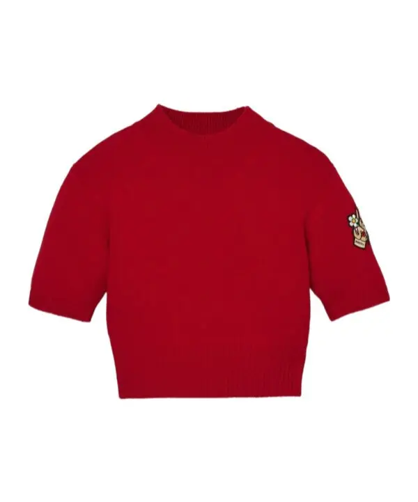 Marc Jacobs High-neck Cropped Sweater - Red