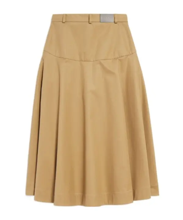 Balenciaga A-line Cotton Skirt