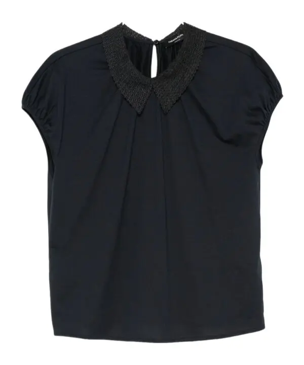 Fabiana Filippi Pleated T-shirt - Blue