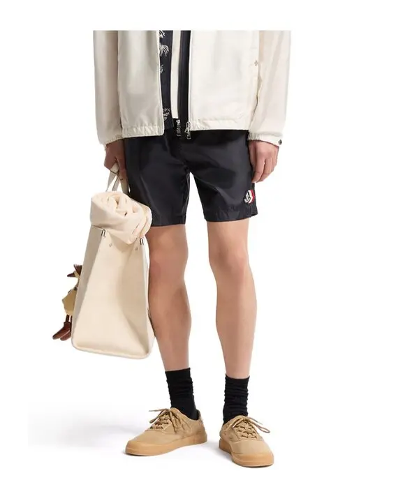 Moncler Wide-leg Swim Trunks - Midnight Blue