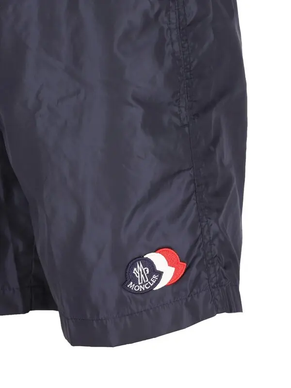 Moncler Wide-leg Swim Trunks - Midnight Blue