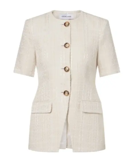 Veronica Beard Bodie Cotton-blend Tweed Jacket - White