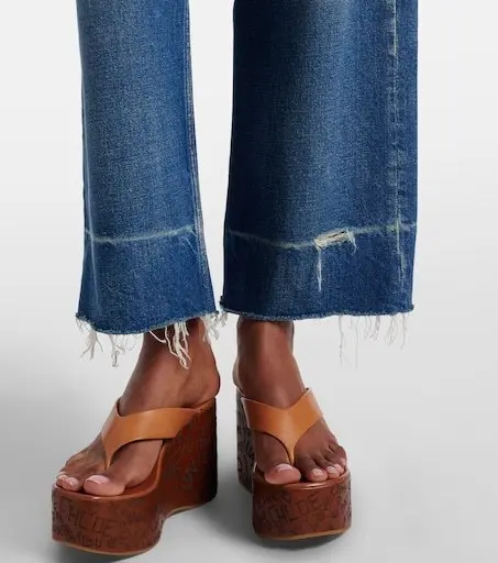 Chloé Cropped Wide-leg Jeans