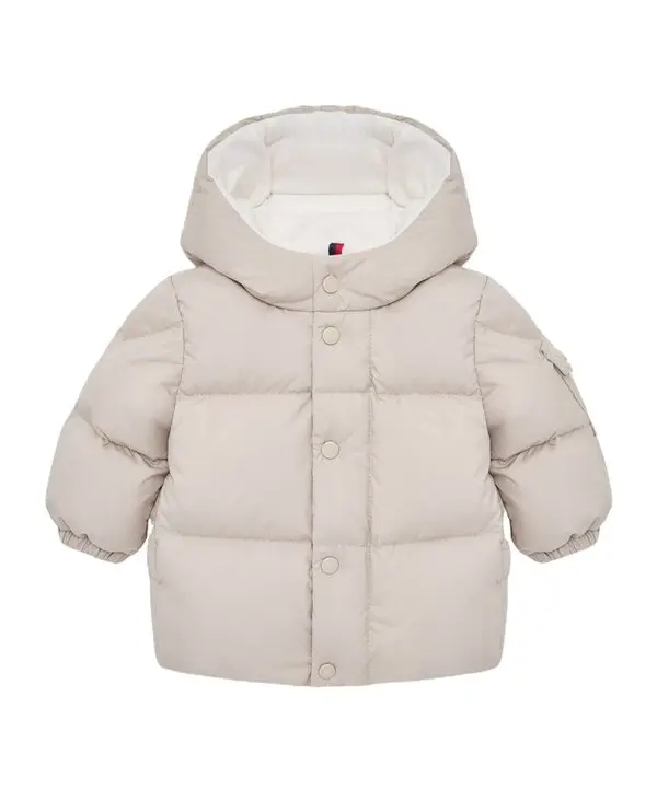 Moncler Jareth Hooded Short Down Jacket - Light Beige