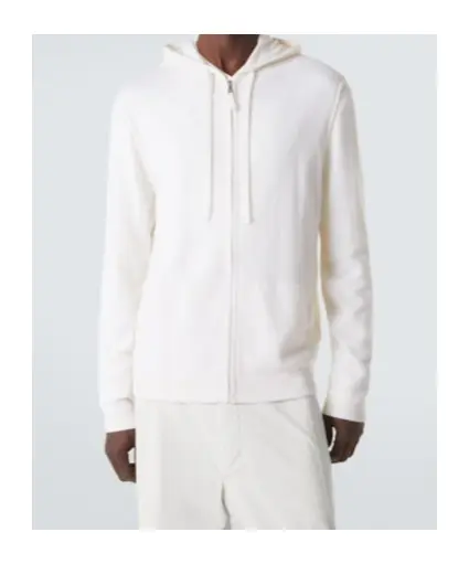 ALLUDE Zip-up Wool And Cashmere Hoodie