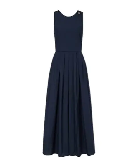 Max Mara Ussita Cotton Poplin Midi Dress - Black