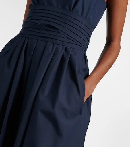 Max Mara Ussita Cotton Poplin Midi Dress