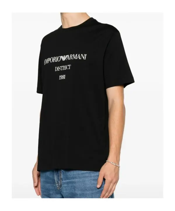 Emporio Armani Logo-print Crew-neck T-shirt