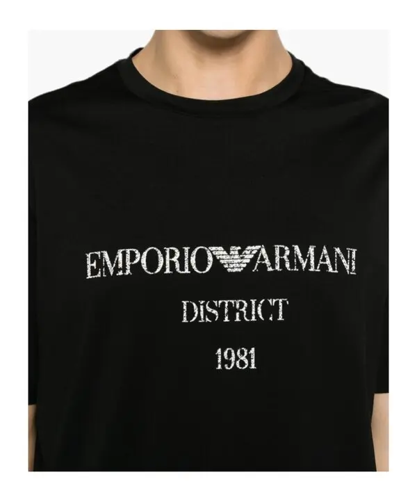 Emporio Armani Logo-print Crew-neck T-shirt