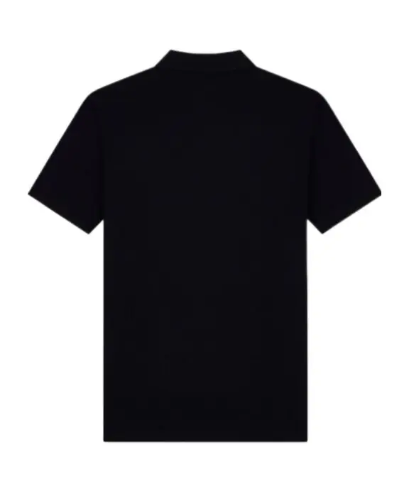 Emporio Armani Polo Shirt In Piqué With Partial Zip