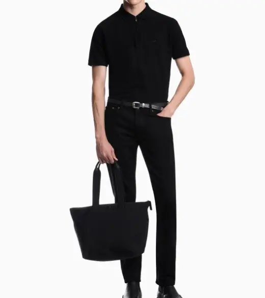 Emporio Armani Polo Shirt In Piqué With Partial Zip