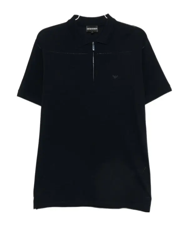Emporio Armani Short-sleeved Polo Shirt - Black