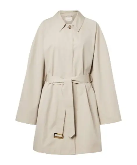 THE ROW Amaya Belted Cotton Car Coat