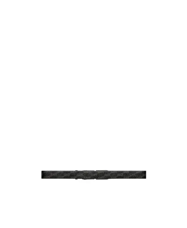 Balenciaga Bb Monogram Coated Canvas Belt - Black