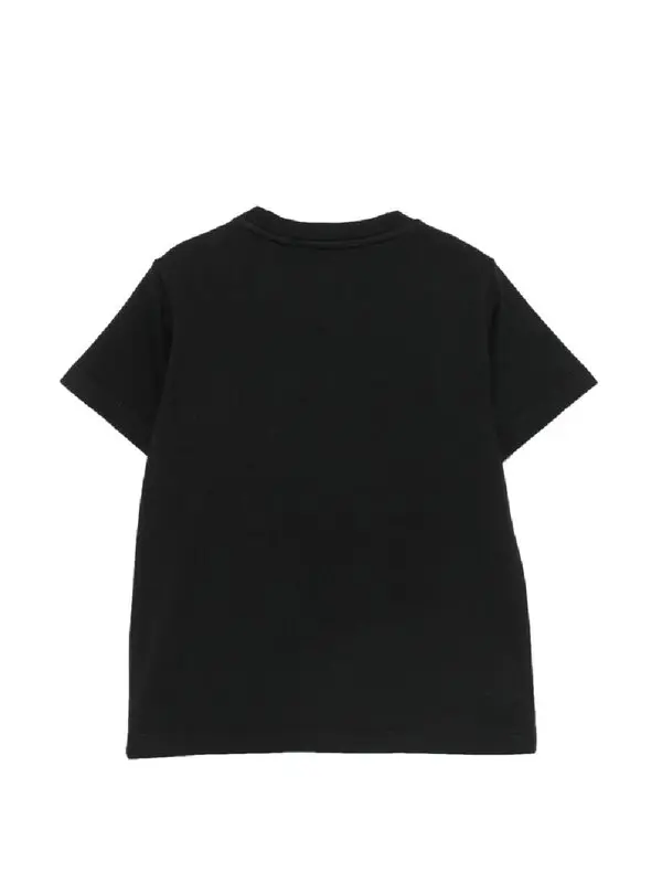 Balmain Logo-embroidered Button-detail T-shirt