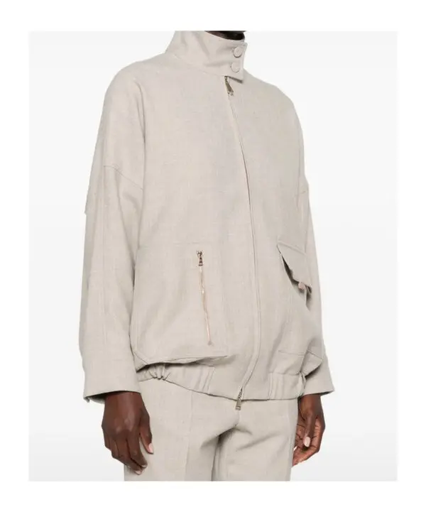 Fabiana Filippi Zipper Casual Jacket