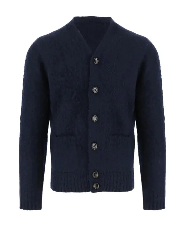 Aspesi V-neck Buttoned Cardigan - Black