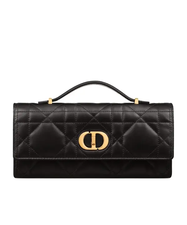 Dior Miss Caro Top Handle Pouch - Black
