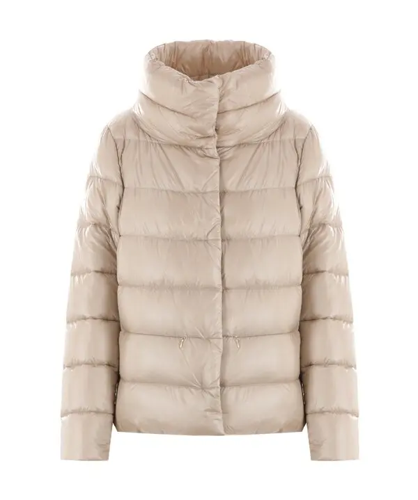Herno Right-collar Down Jacket - Nude