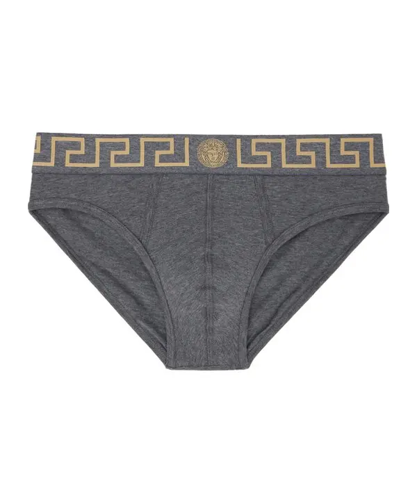 Versace Greca-detailed Pack Of Two Boxer Briefs