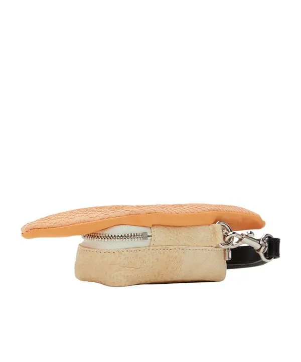 DOUBLET Grained Leather Sushi Clutch