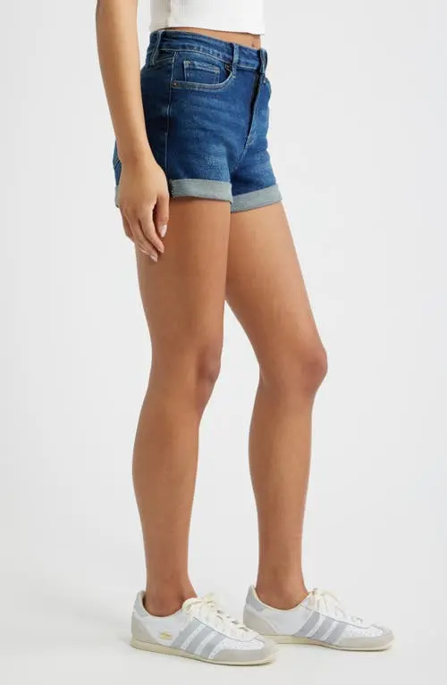 YMI Cuffed Hem Denim Shorts