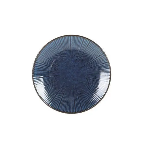 GIBSON ELITE Midnight Luna Plates And Bowls Sets, Stoneware Dinnerware Sets