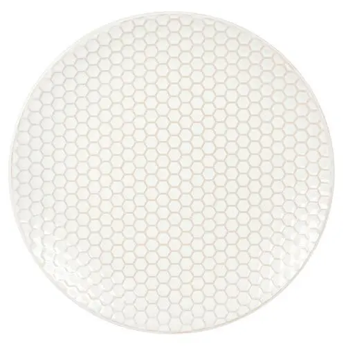 GIBSON ELITE Oyster Tide 12-piece Embossed Reactive Glaze Stoneware Dinnerware Set