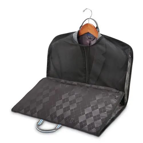 HARTMANN Herringbone Deluxe Expandable 20" Carry On Spinner Luggage - Black Herringbone