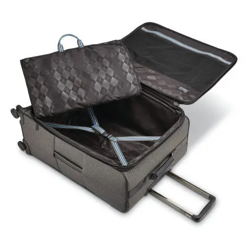 HARTMANN Herringbone Deluxe Journey Expandable Checked Spinner Luggage - Black Herringbone