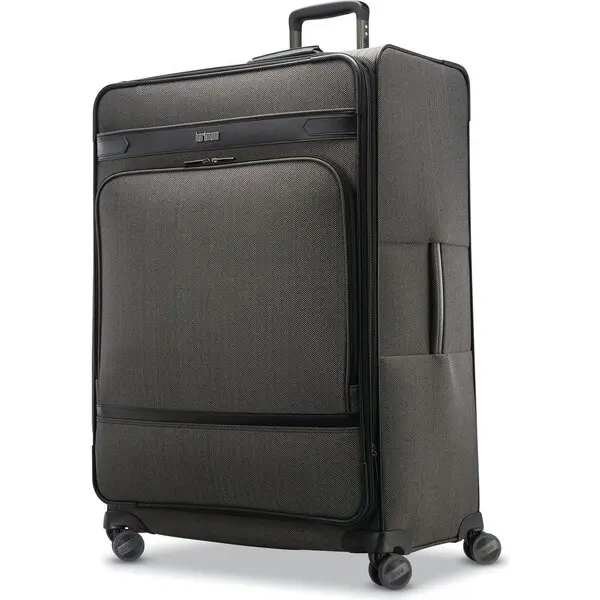 HARTMANN Herringbone Deluxe Extended Journey Expandable Spinner Luggage - Black Herringbone