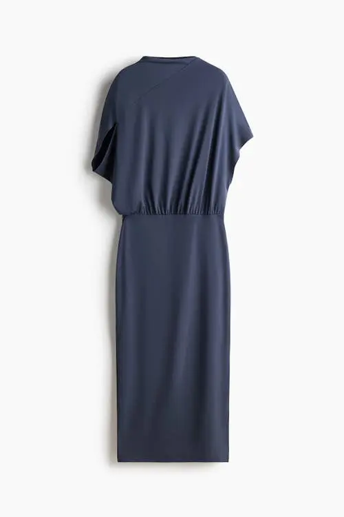 H&m Draped Asymmetric Dress