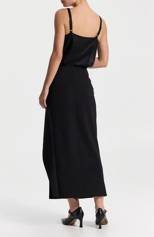 Ronen Chen Midi Skirt With A Slit