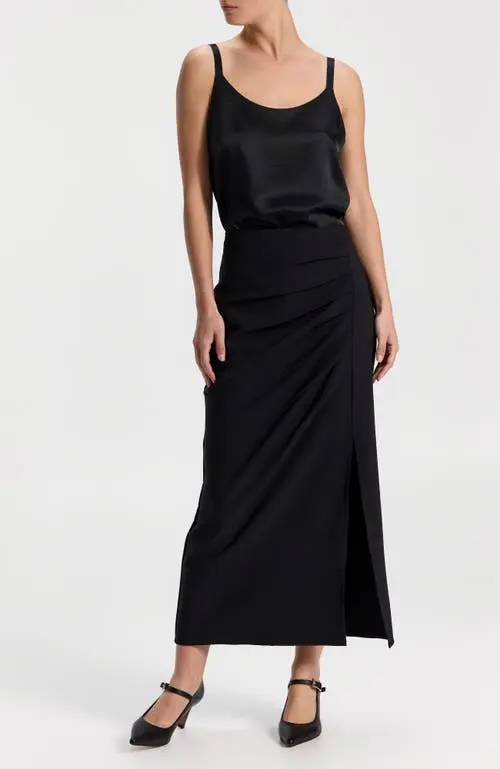 Ronen Chen Midi Skirt With A Slit