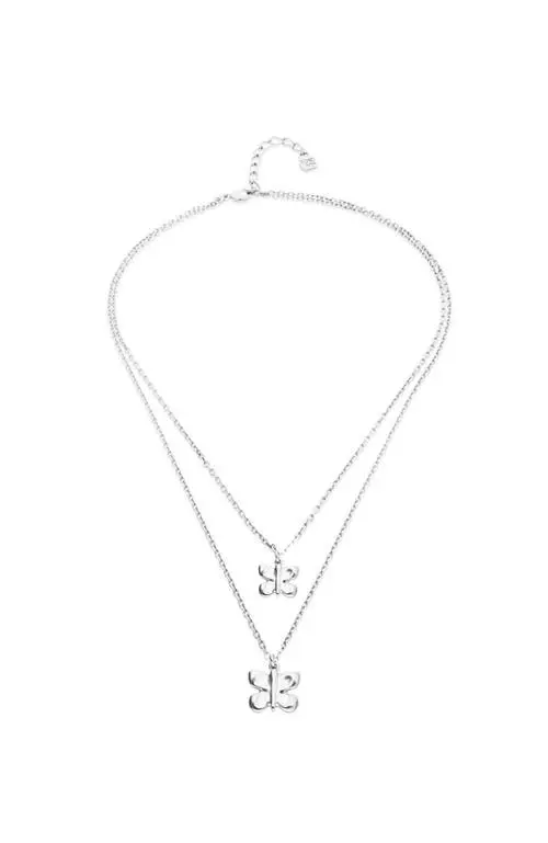 UNODE50 Double Butterfly & Pearl Necklace