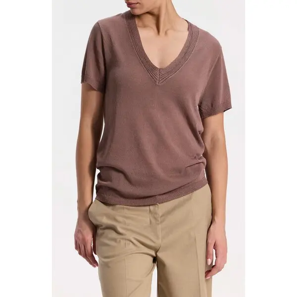 Ronen Chen Knit V-neck Top
