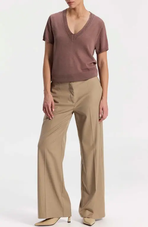 Ronen Chen Knit V-neck Top