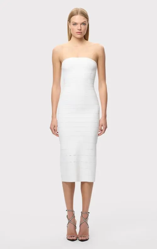 Herve Leger The Cassidy Dress - Alabaster