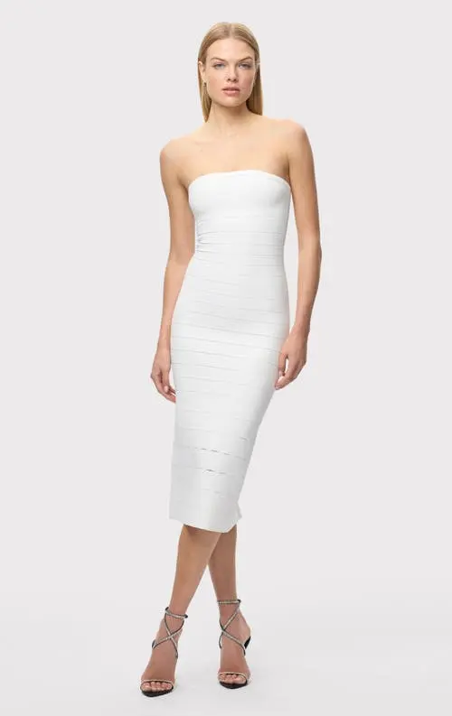 Herve Leger Cassidy Dress - Alabaster
