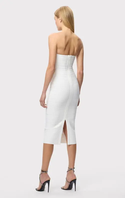 Herve Leger Cassidy Dress - Alabaster