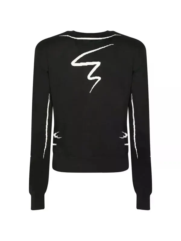 Moschino Scribble Print Cardigan