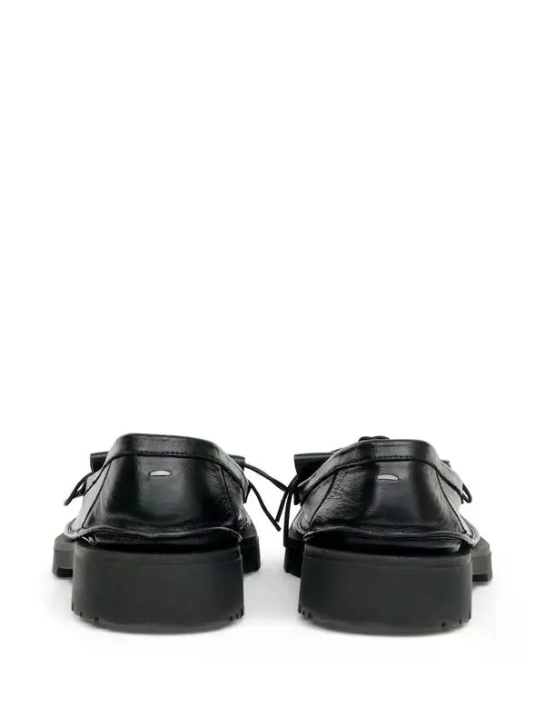MAISON MARGIELA Fringed Leather Loafers - Black
