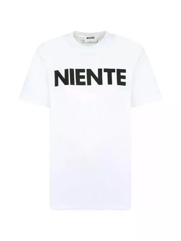 Moschino Slogan Print T-shirt