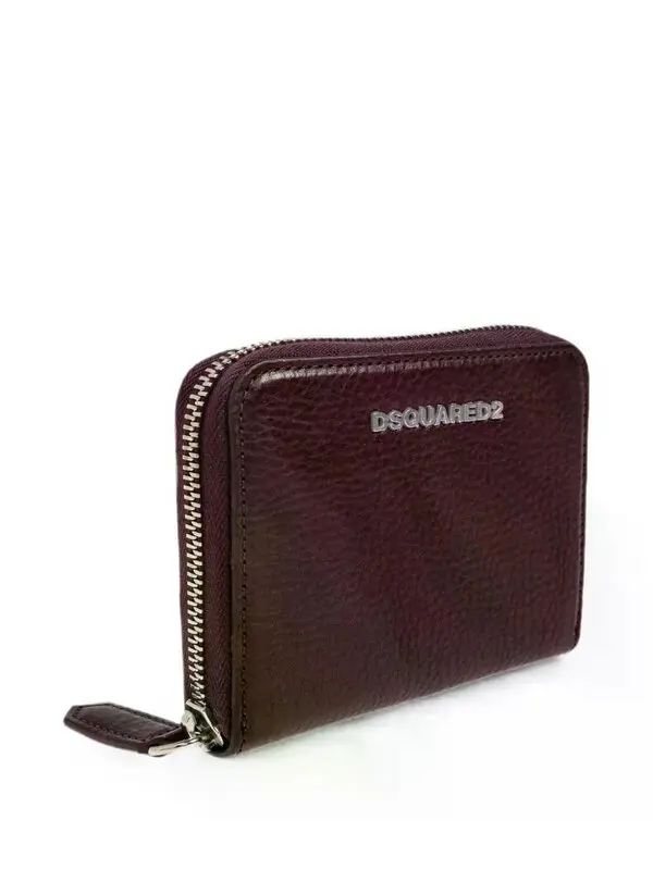 Dsquared2 Logo-plaque Pebbled-leather Wallet