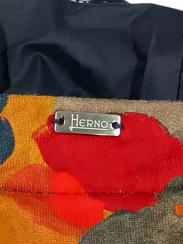 Herno Camouflage Print Zip-up Hoodie