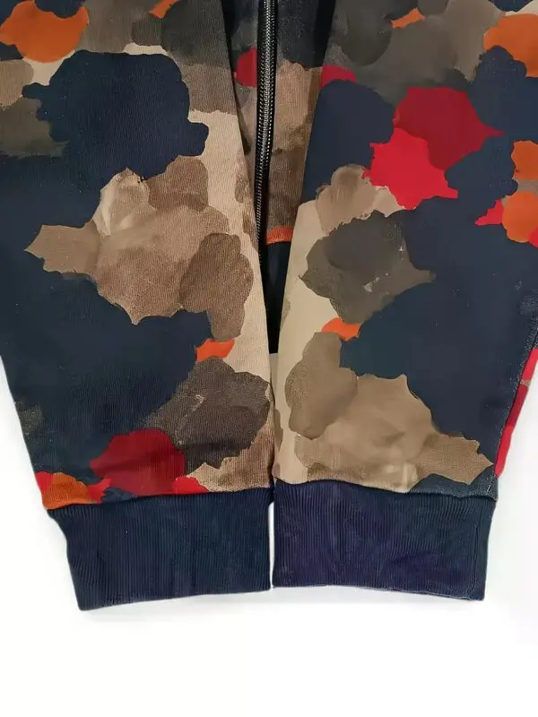 Herno Camouflage Print Zip-up Hoodie