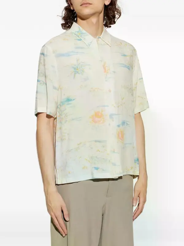 ALLSAINTS Breeezer Printed Short-sleeve Shirt